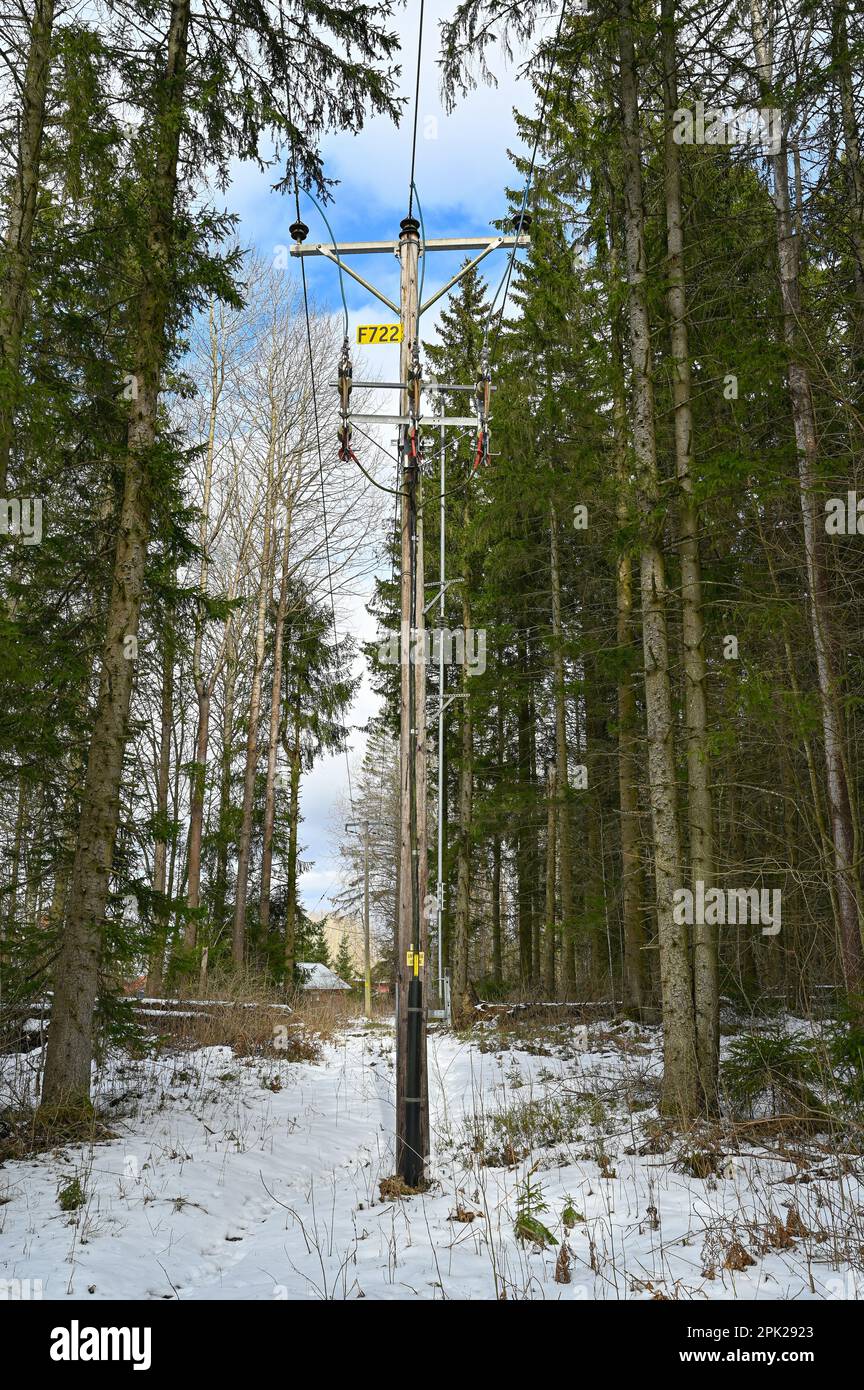 Powerline on ground hi-res stock photography and images - Alamy