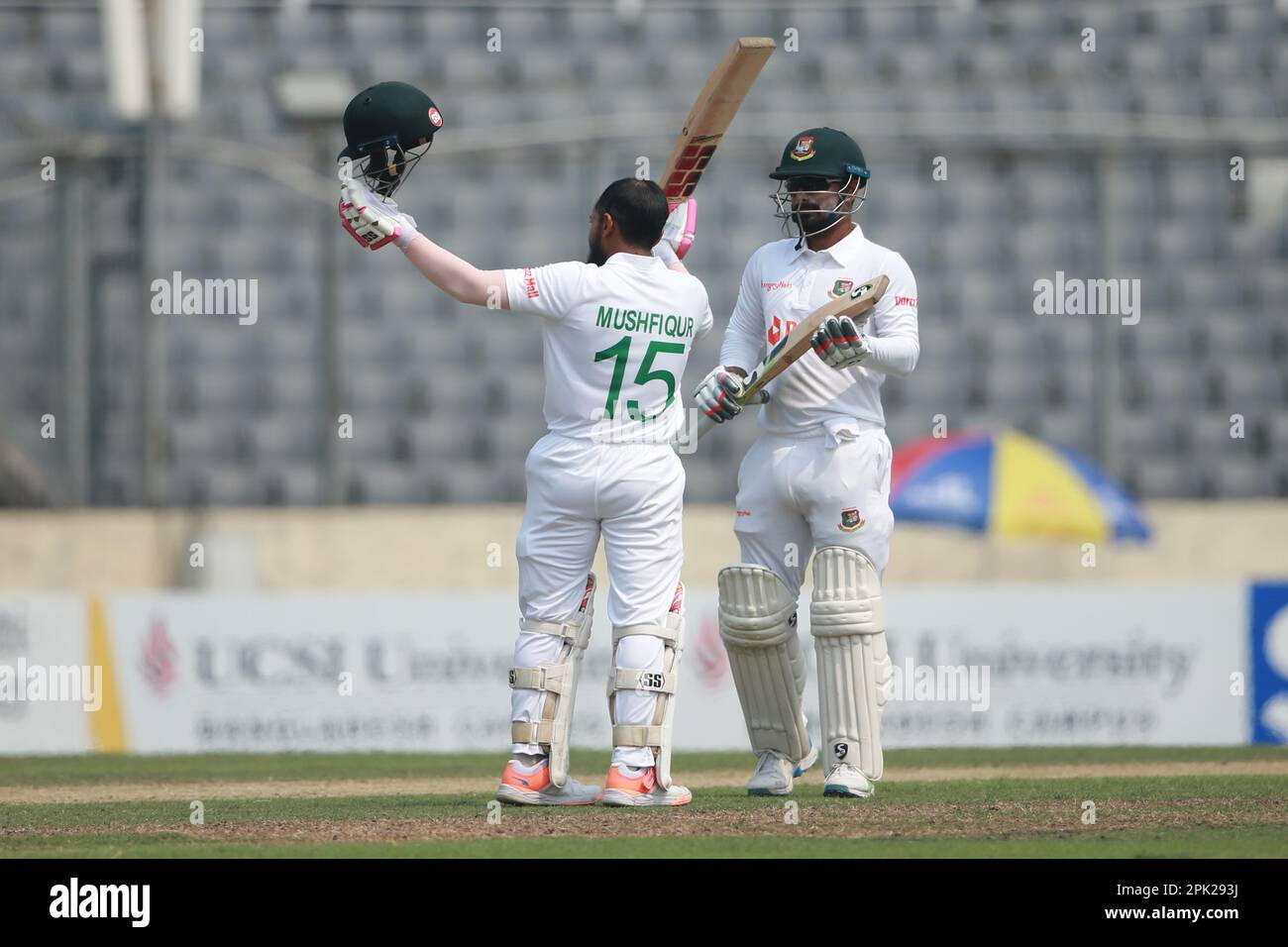 Bangladesh’s veteran batter Mushfiqur Rahim brought up his 10th Test ...
