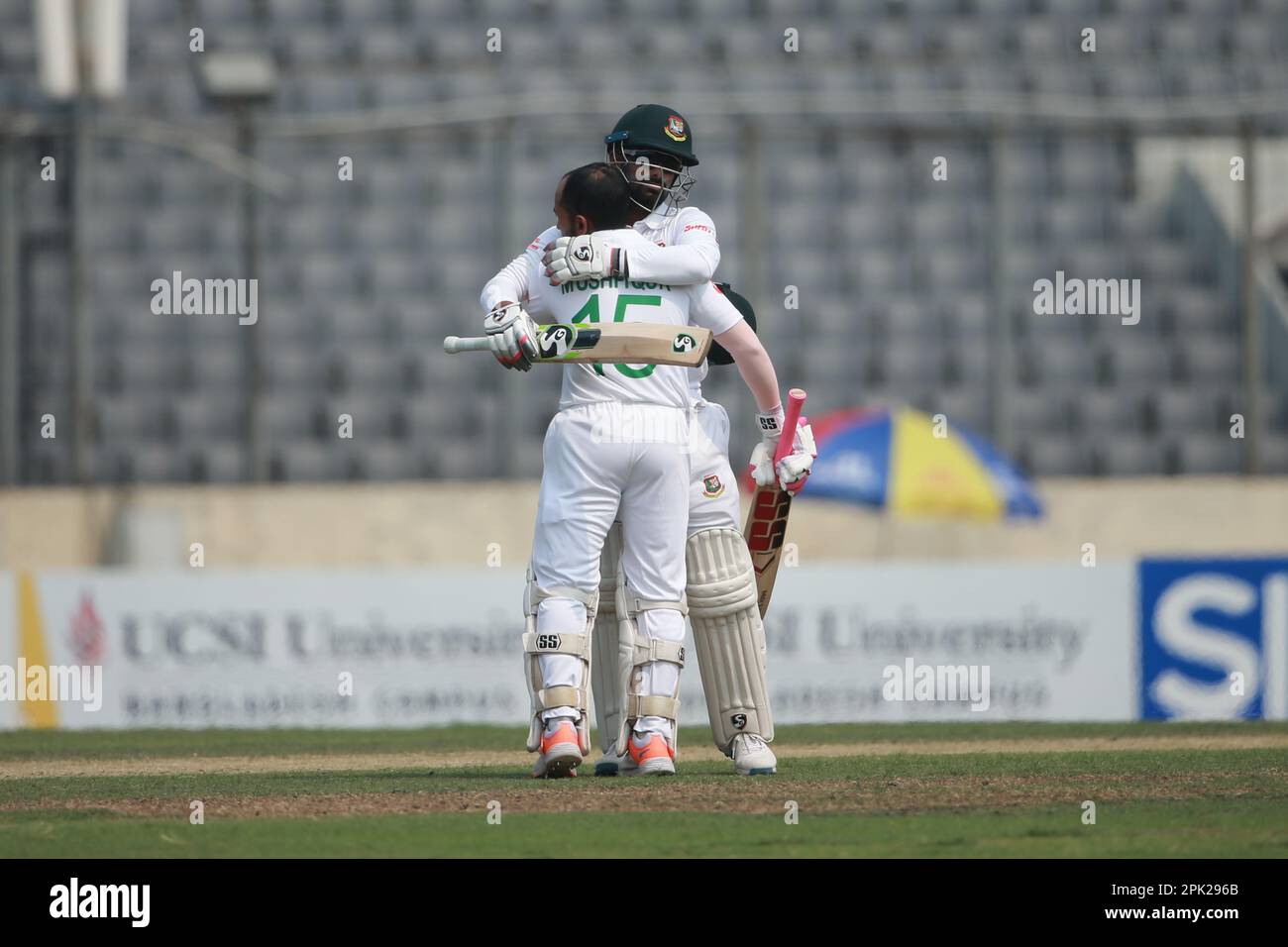 Bangladesh’s veteran batter Mushfiqur Rahim brought up his 10th Test ...