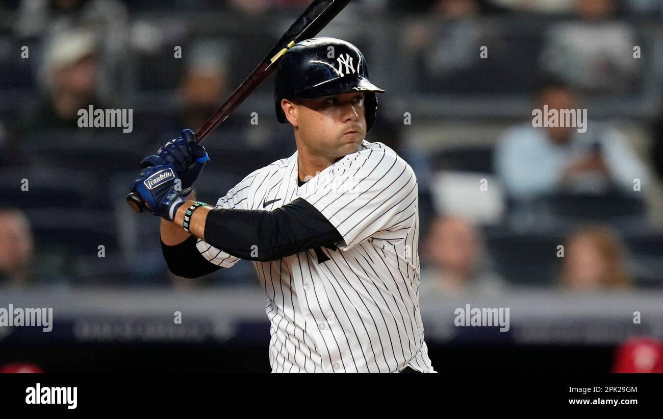 New York Yankees' Isiah Kiner-Falefa during the third inning of a ...