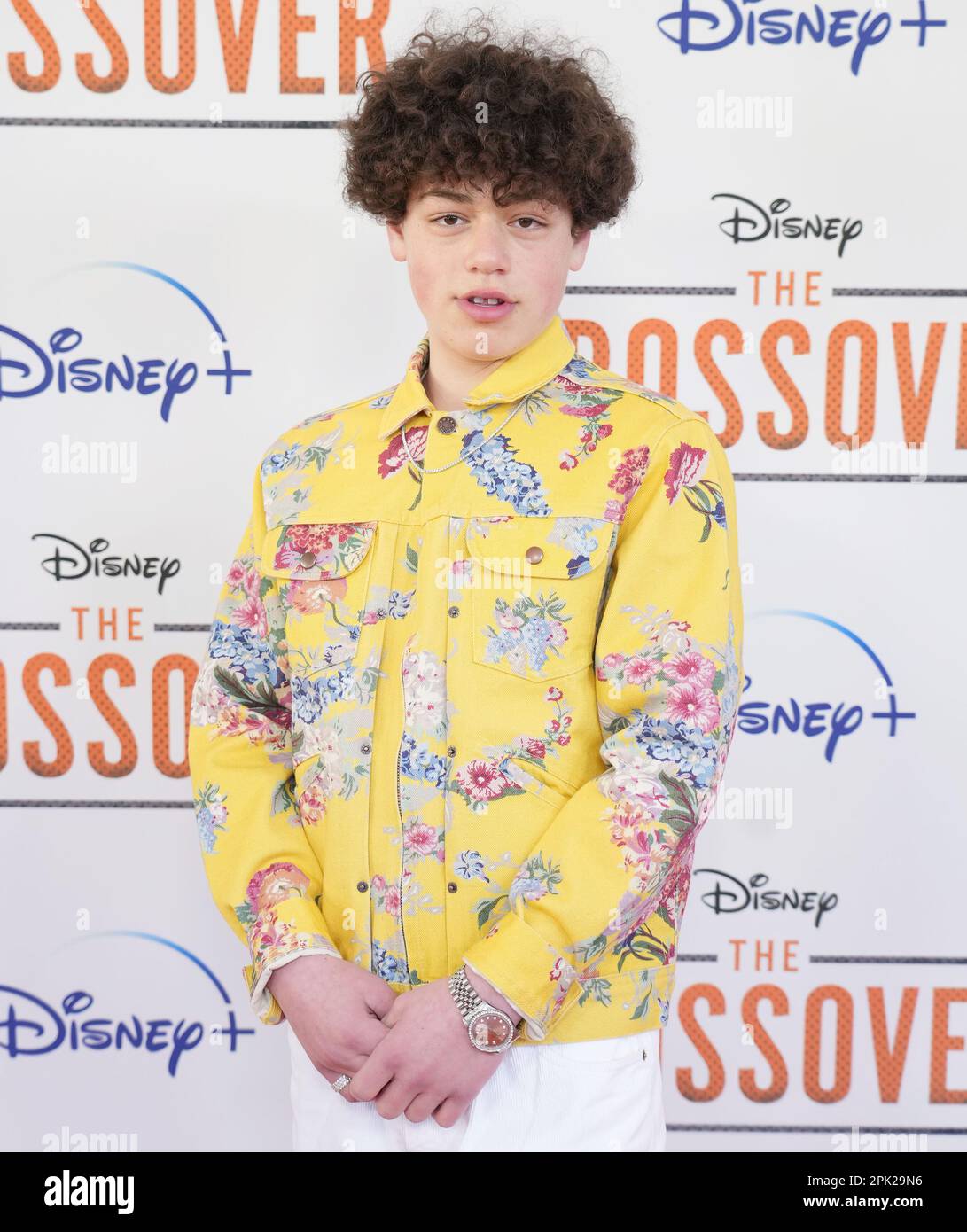 Julian Lerner arrives at the Disney+ Original Series' THE CROSSOVER ...