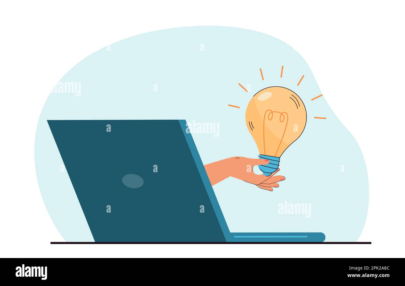 Coming out computer screen Cut Out Stock Images & Pictures - Alamy