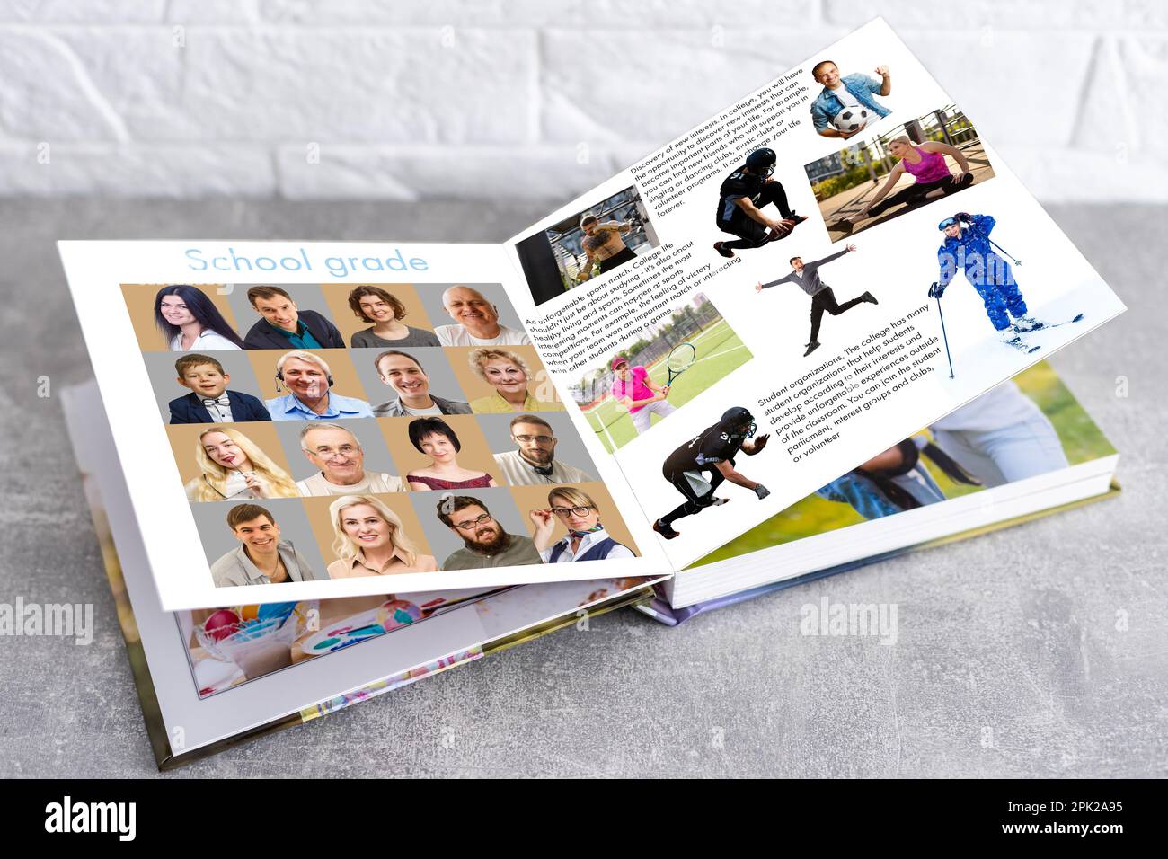 school graduation photo album, student Stock Photo - Alamy