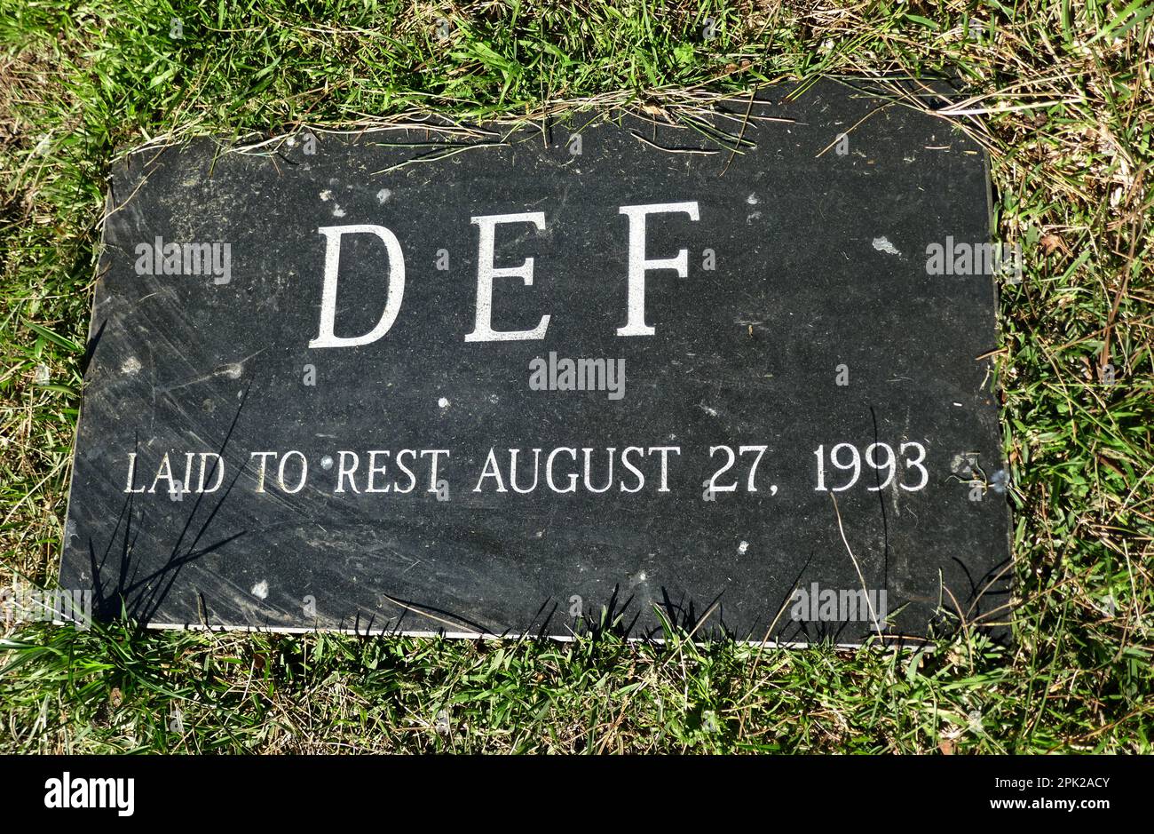 Los Angeles, California, USA 4th April 2023 DEF Records Grave at ...