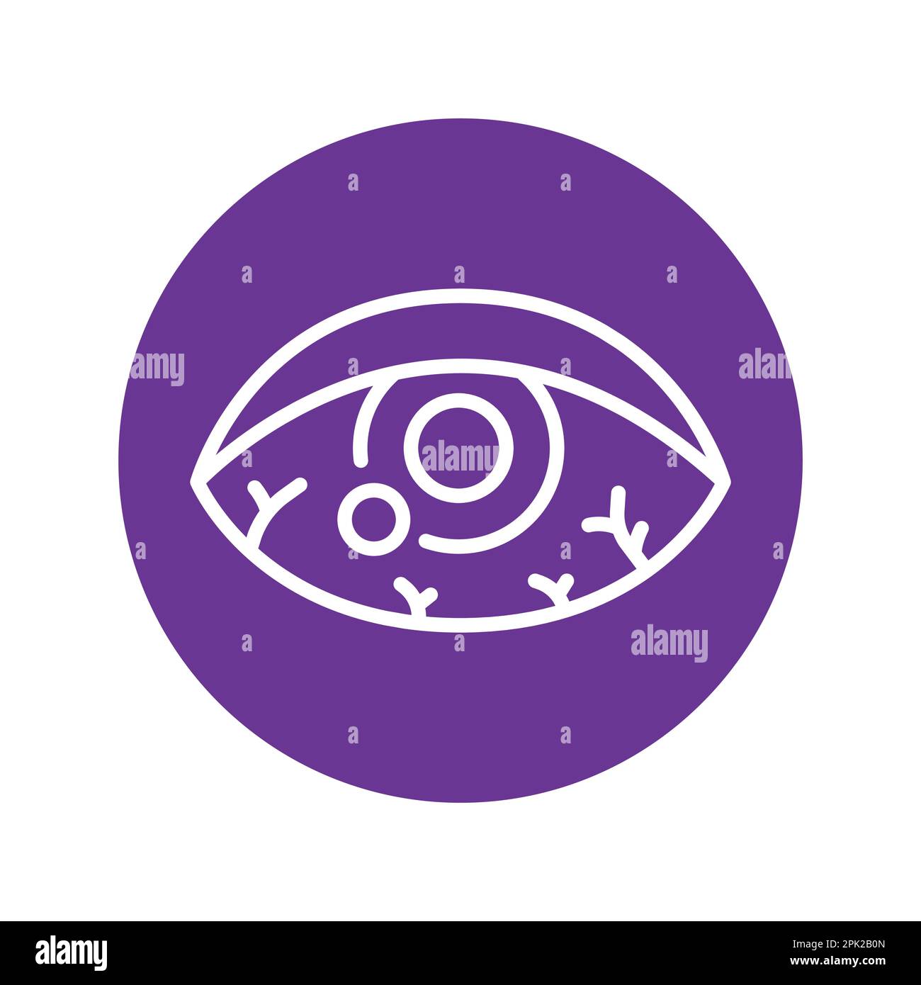 Dry Eye olor line icon. Pictogram for web page Stock Vector Image & Art ...