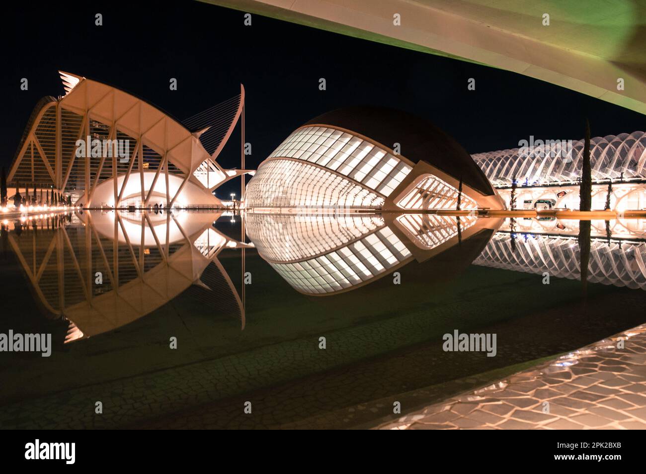 Spain, Valencia, Amazing architecture of bridge Calatrava, Assut de l ...