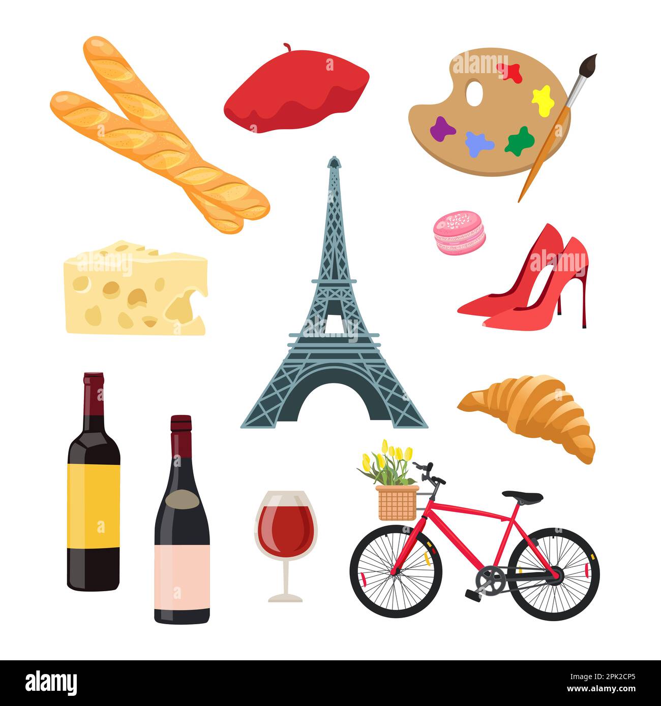 Cartoon baguette hi-res stock photography and images - Alamy