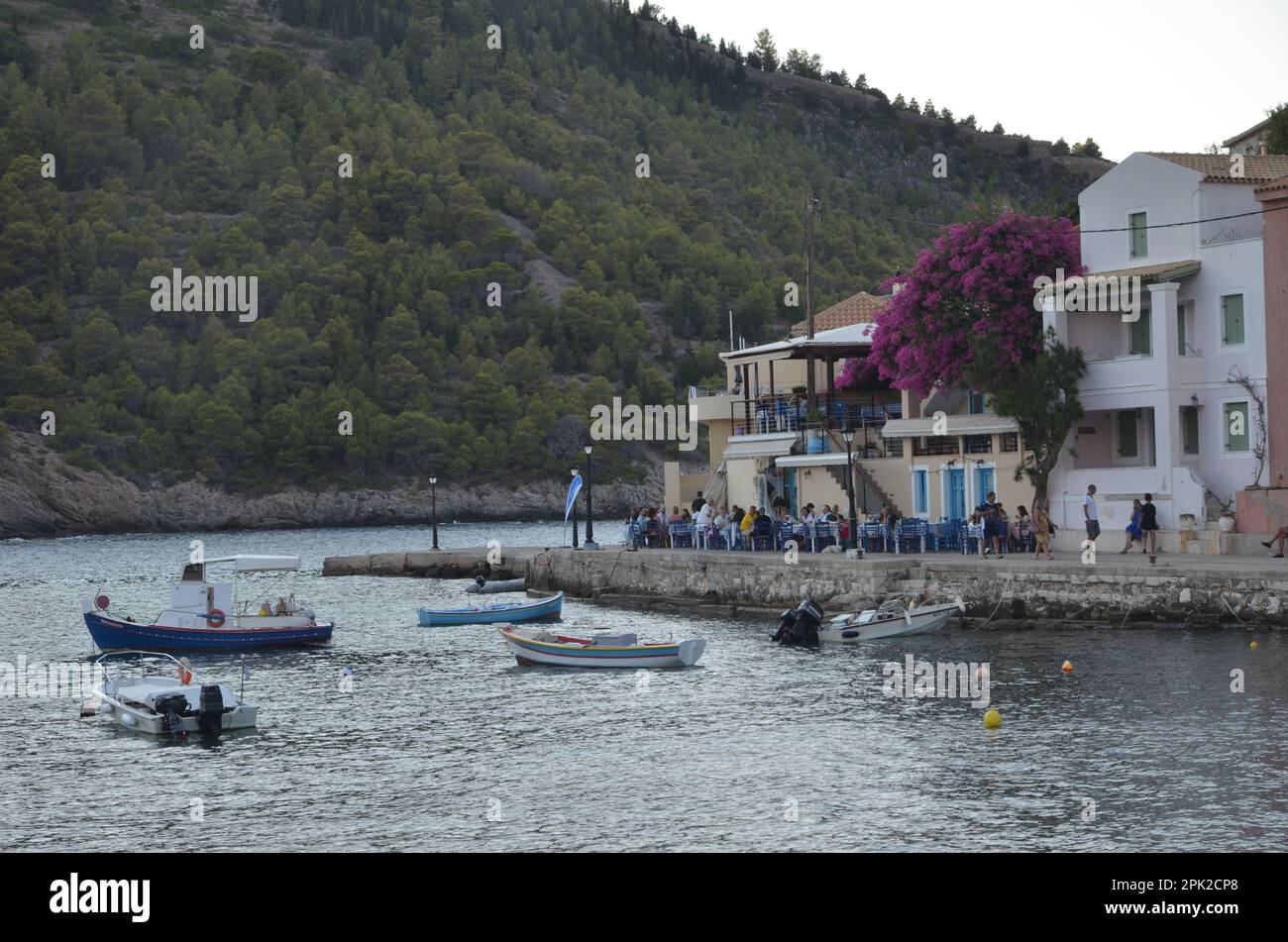 Greece, Ionian sea, Kefalonia island Assos traditional village and ...