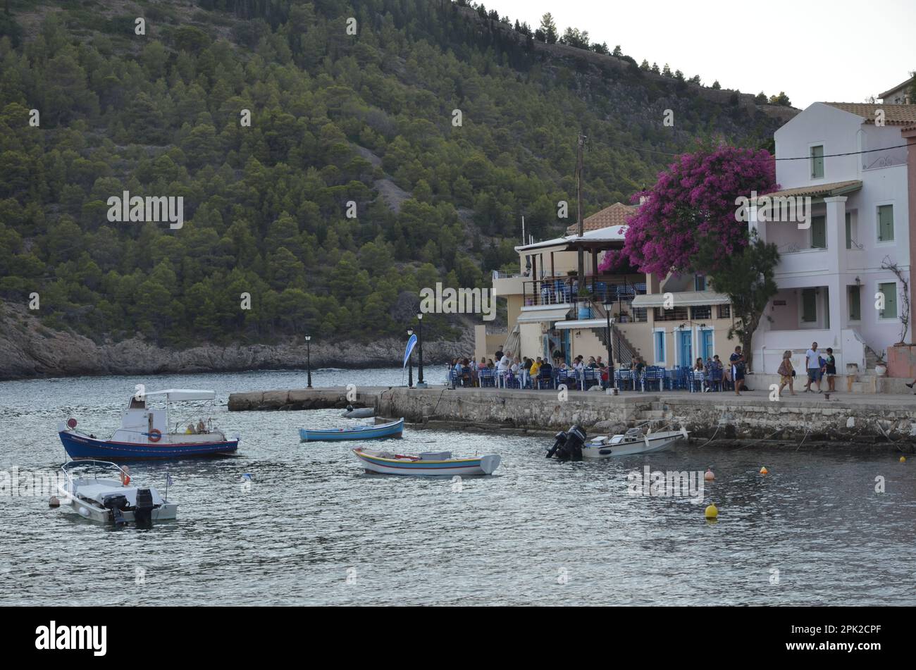 Greece, Ionian sea, Kefalonia island Assos traditional village and ...