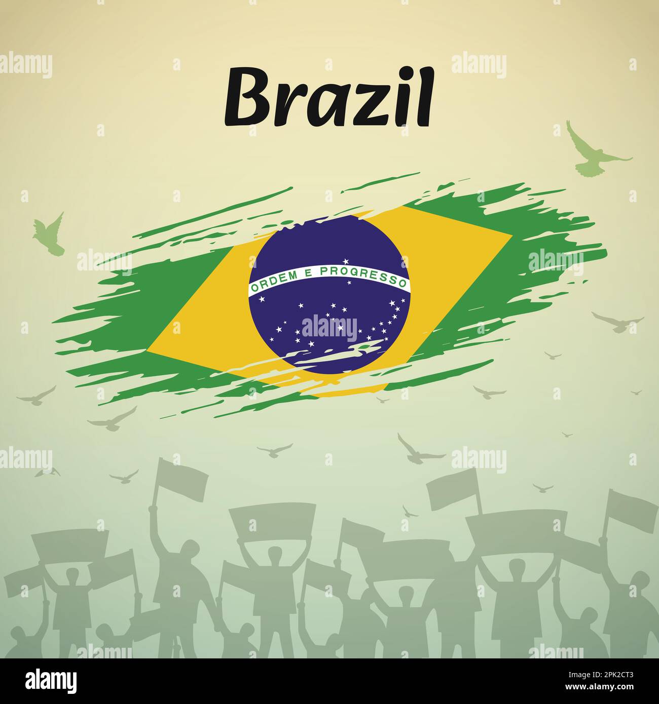 Brazil National Day Celebration Design. Perfect for Independence Day ...