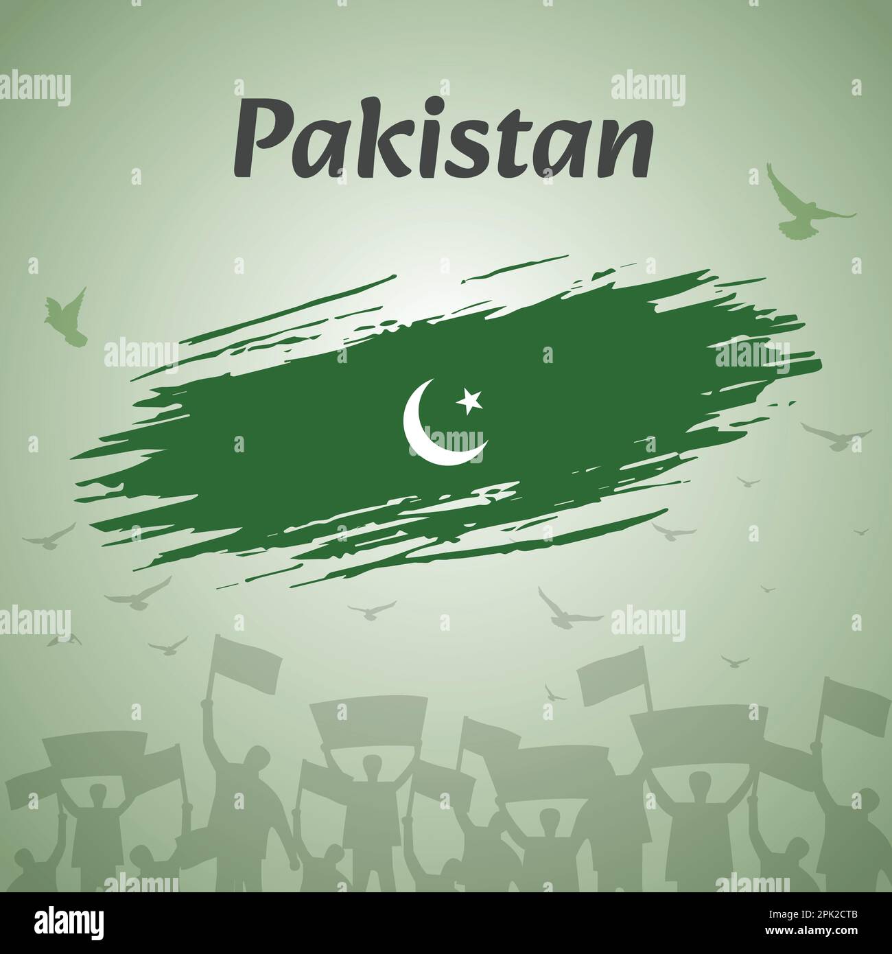 Pakistan National Day Celebration Design. Perfect for Independence Day ...