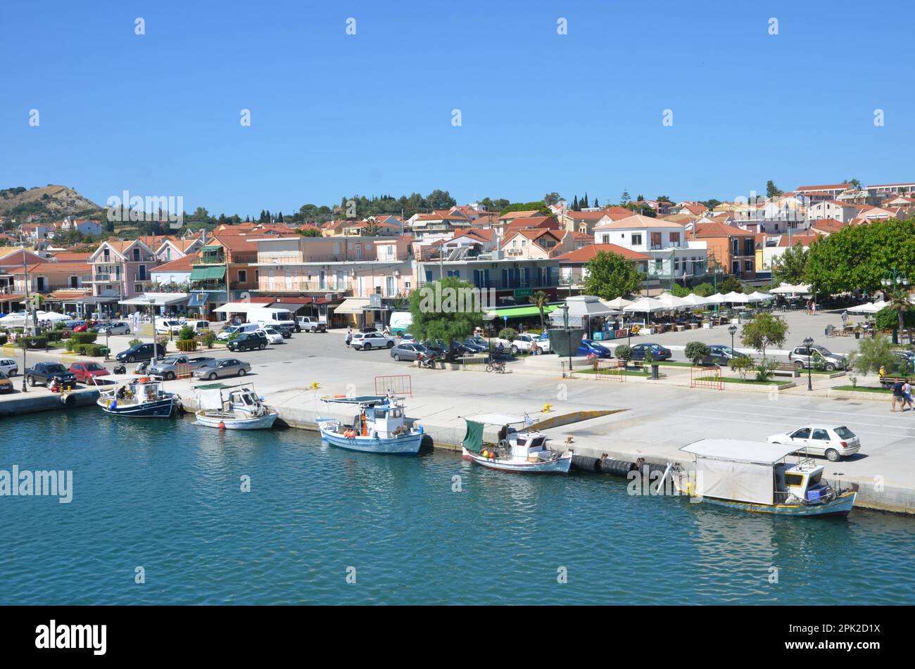 Greece, Ionian sea, Kefalonia island Assos traditional village and ...