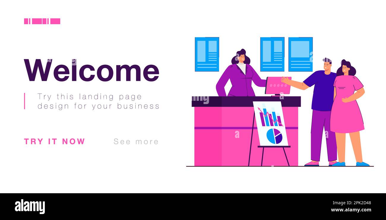 Customer standing at counter Cut Out Stock Images & Pictures - Alamy