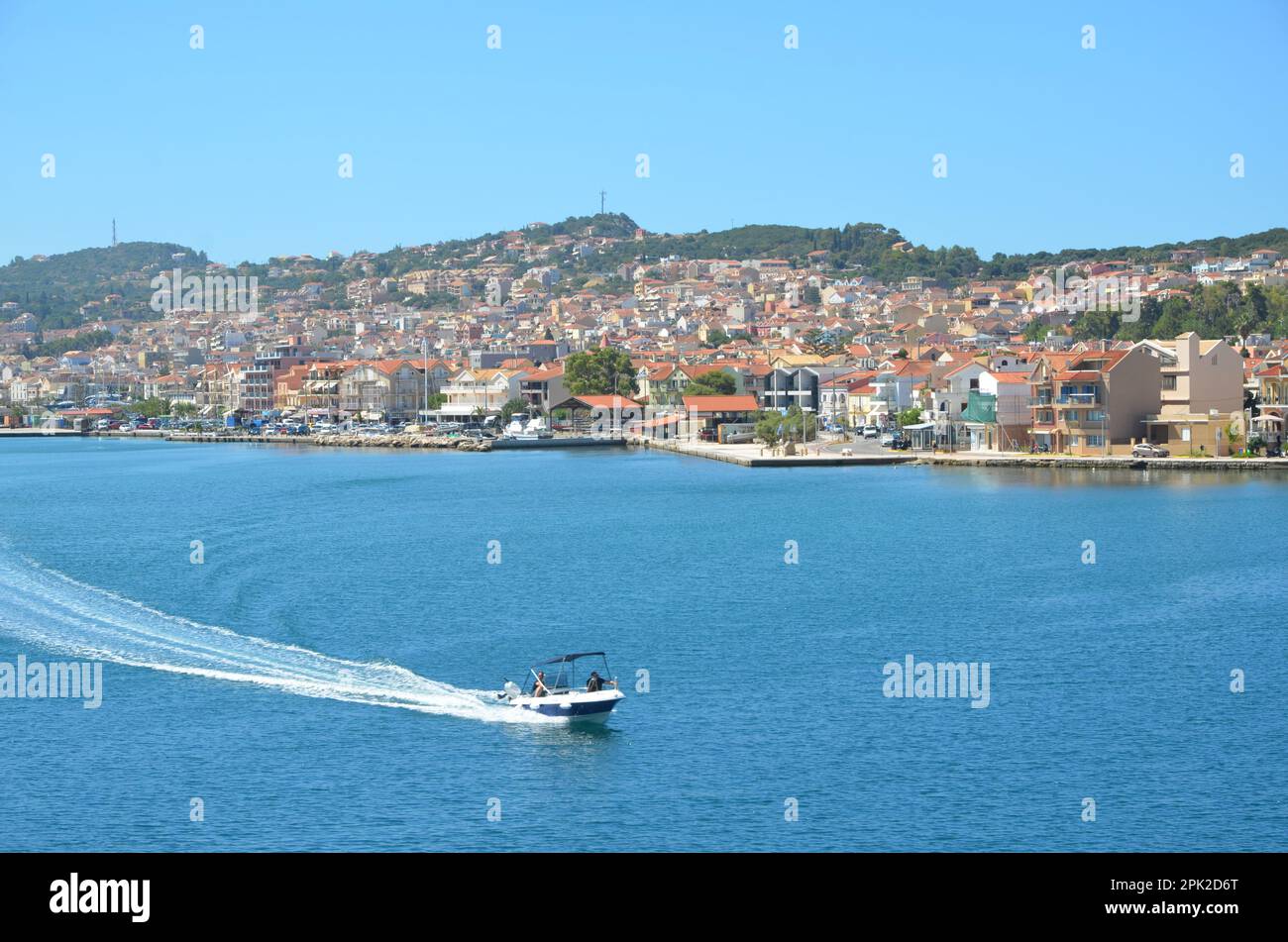 Greece, Ionian sea, Kefalonia island Assos traditional village and ...