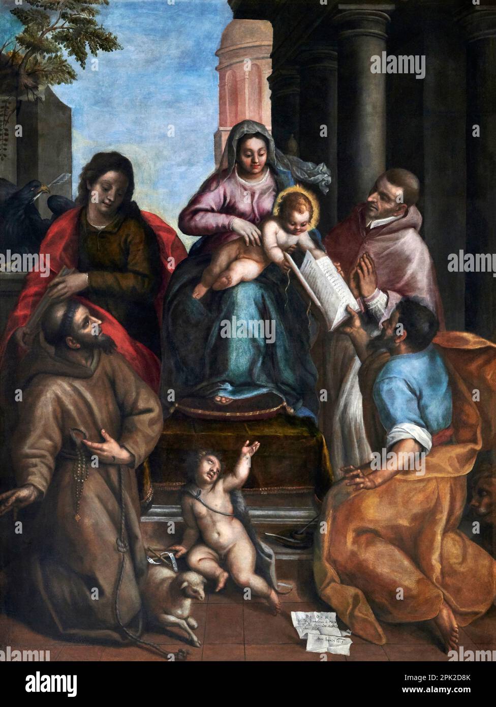 Madonna col Bambino con S. Carlo Borromeo,S. Marco,S. Giovanni ...