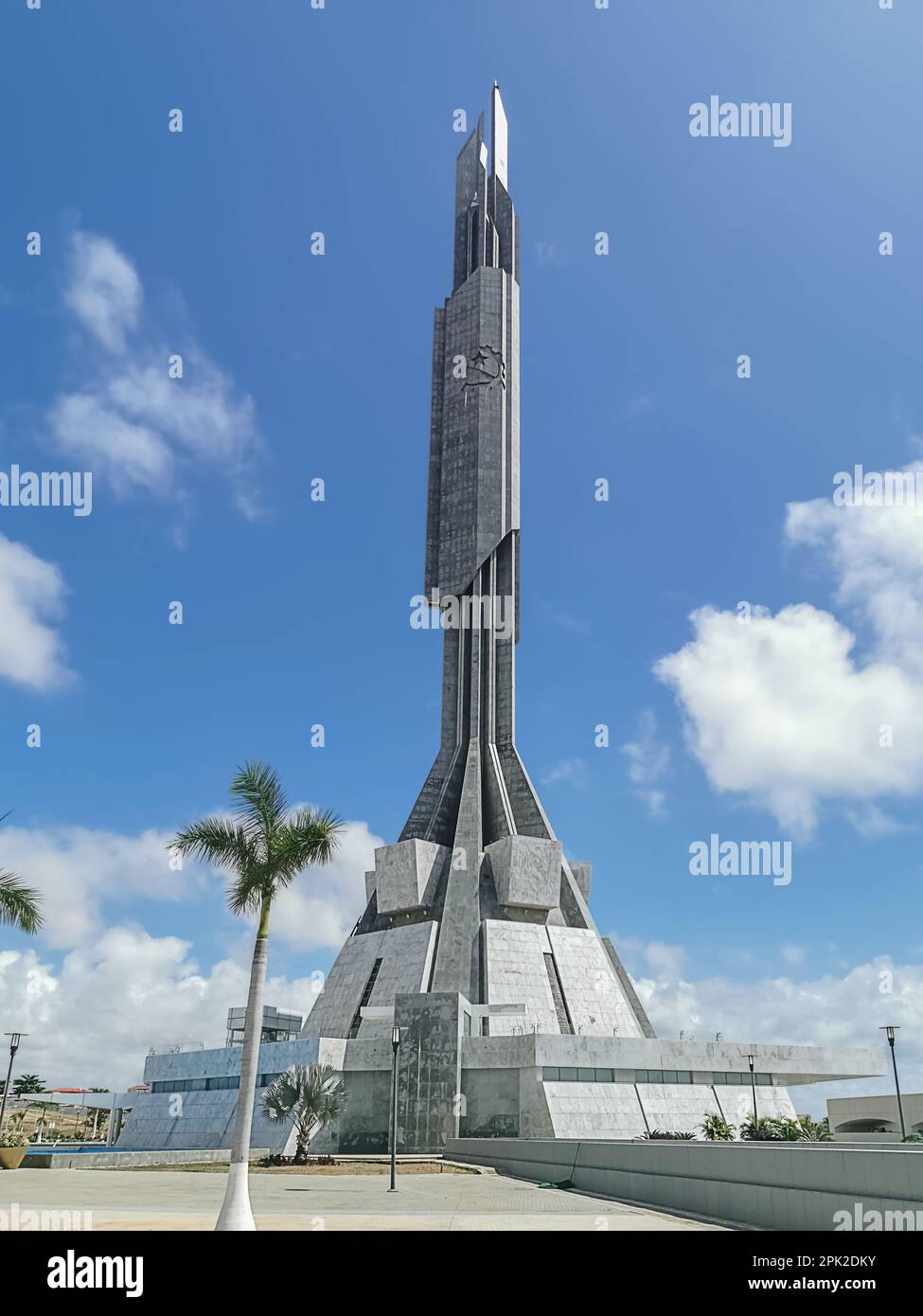 Luanda Angola - 03 24 2023: Exterior view at the Memorial in honor of Doctor António Agostinho ...