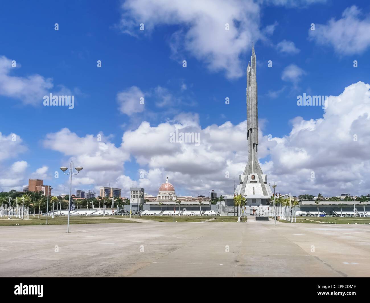 Luanda Angola - 03 24 2023: Exterior Panoramic view at the Memorial in ...