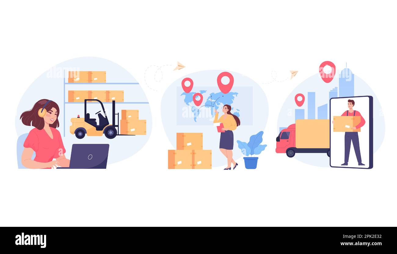 Warehouse manager Stock Vector Images - Alamy