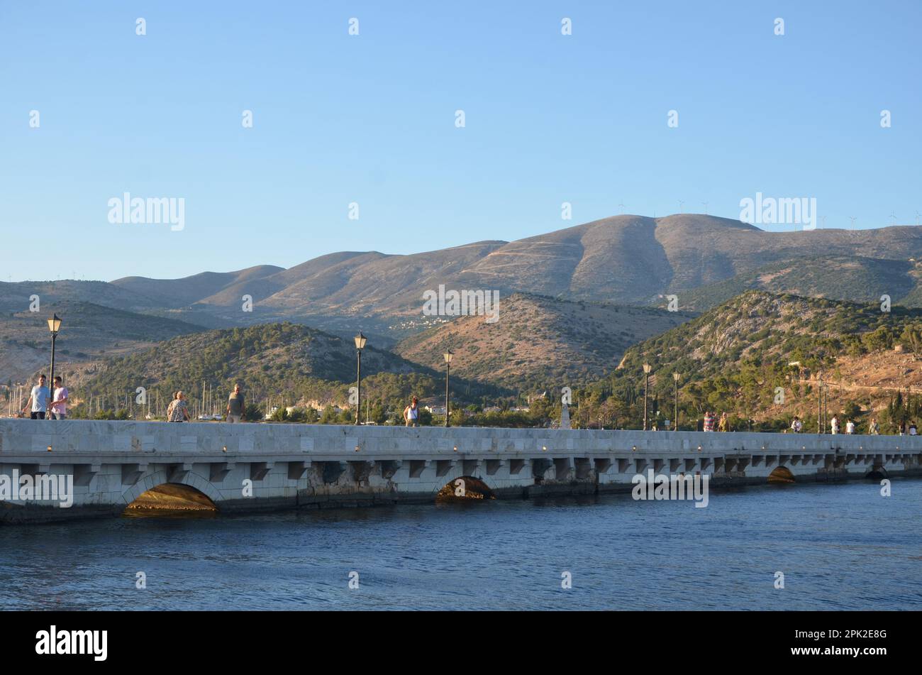Greece, Ionian sea, Kefalonia island Assos traditional village and ...