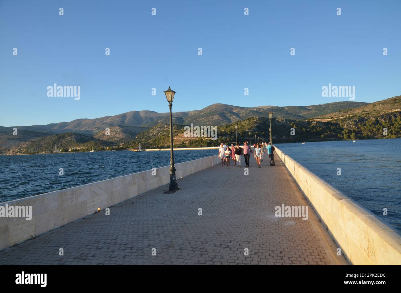 Greece, Ionian sea, Kefalonia island Assos traditional village and ...