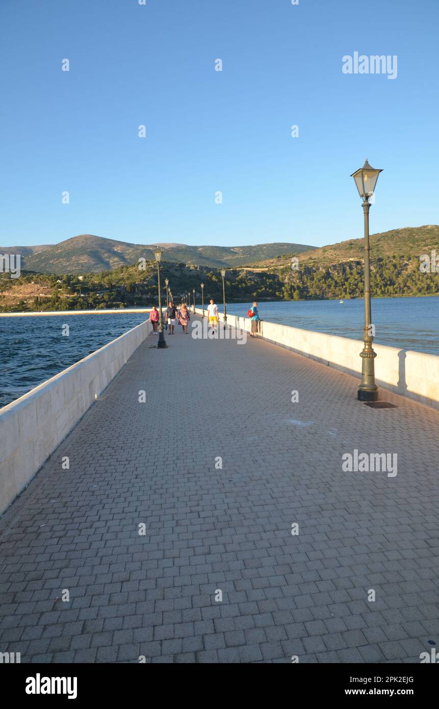 Greece, Ionian sea, Kefalonia island Assos traditional village and ...