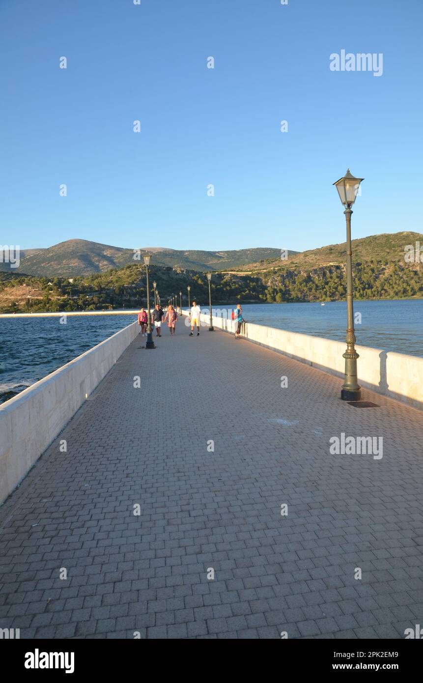 Greece, Ionian sea, Kefalonia island Assos traditional village and ...