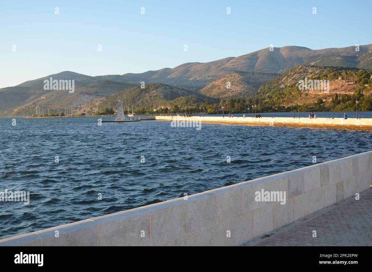 Greece, Ionian sea, Kefalonia island Assos traditional village and ...