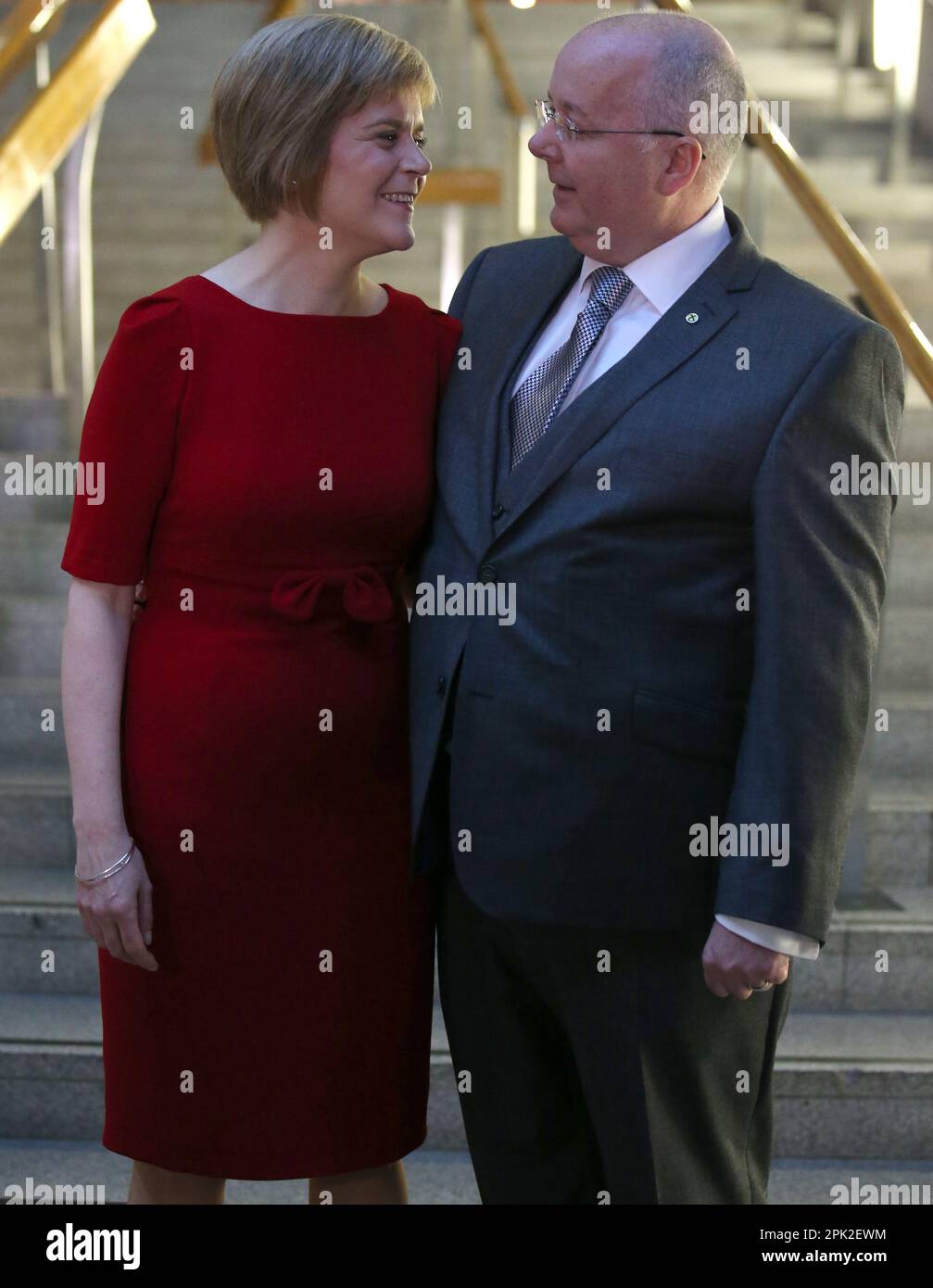 File photo dated 19/11/14 of the then SNP leader Nicola Sturgeon with ...