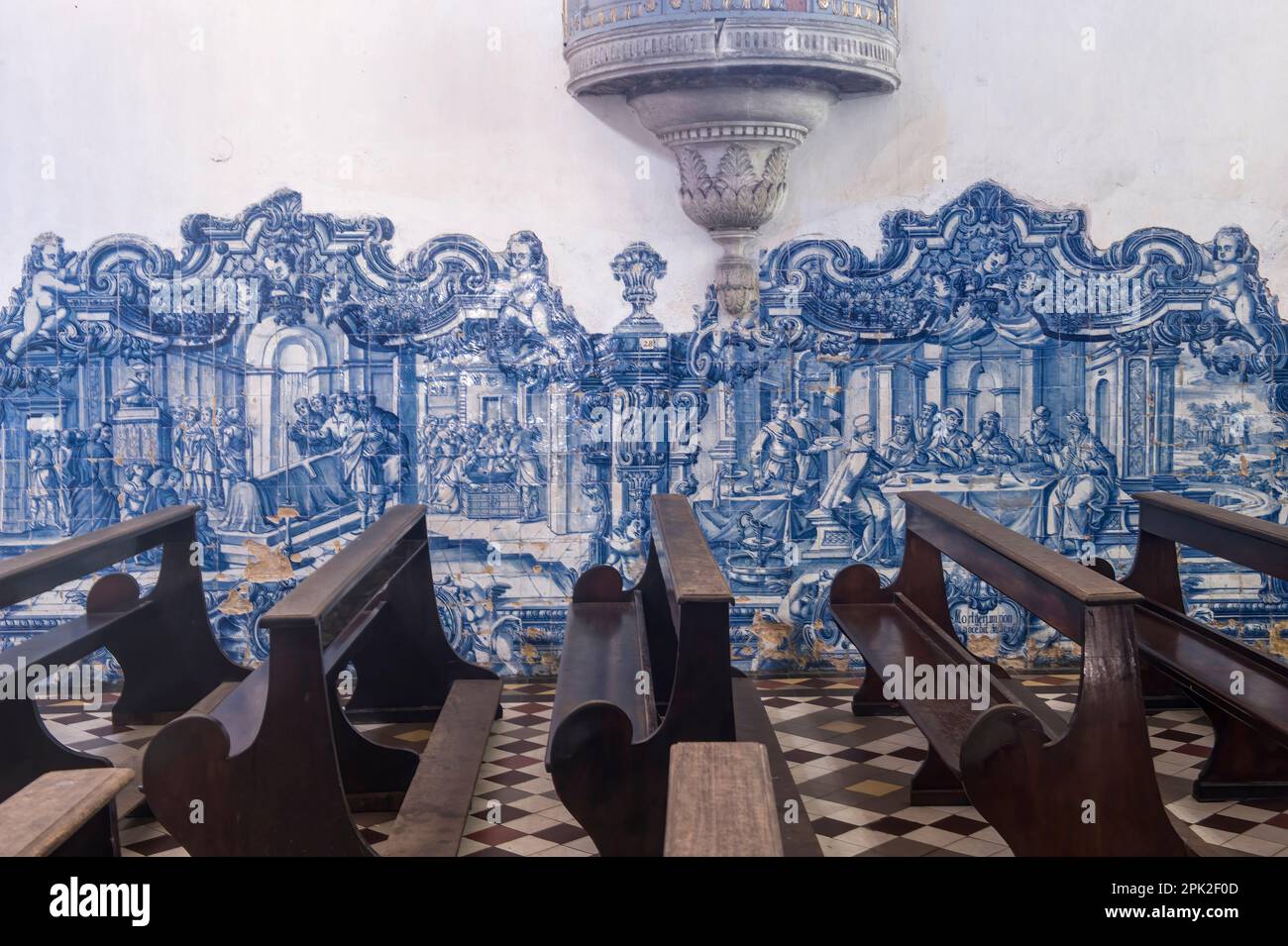 Recife, Brazil Convent and Church of Santo António, Interior, Painted ...