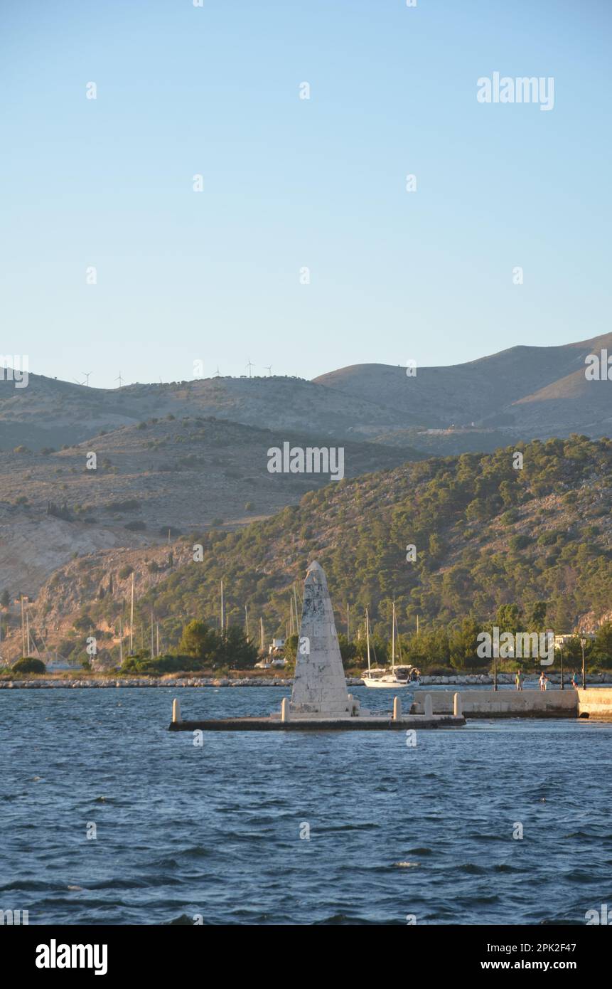 Greece, Ionian sea, Kefalonia island Assos traditional village and ...