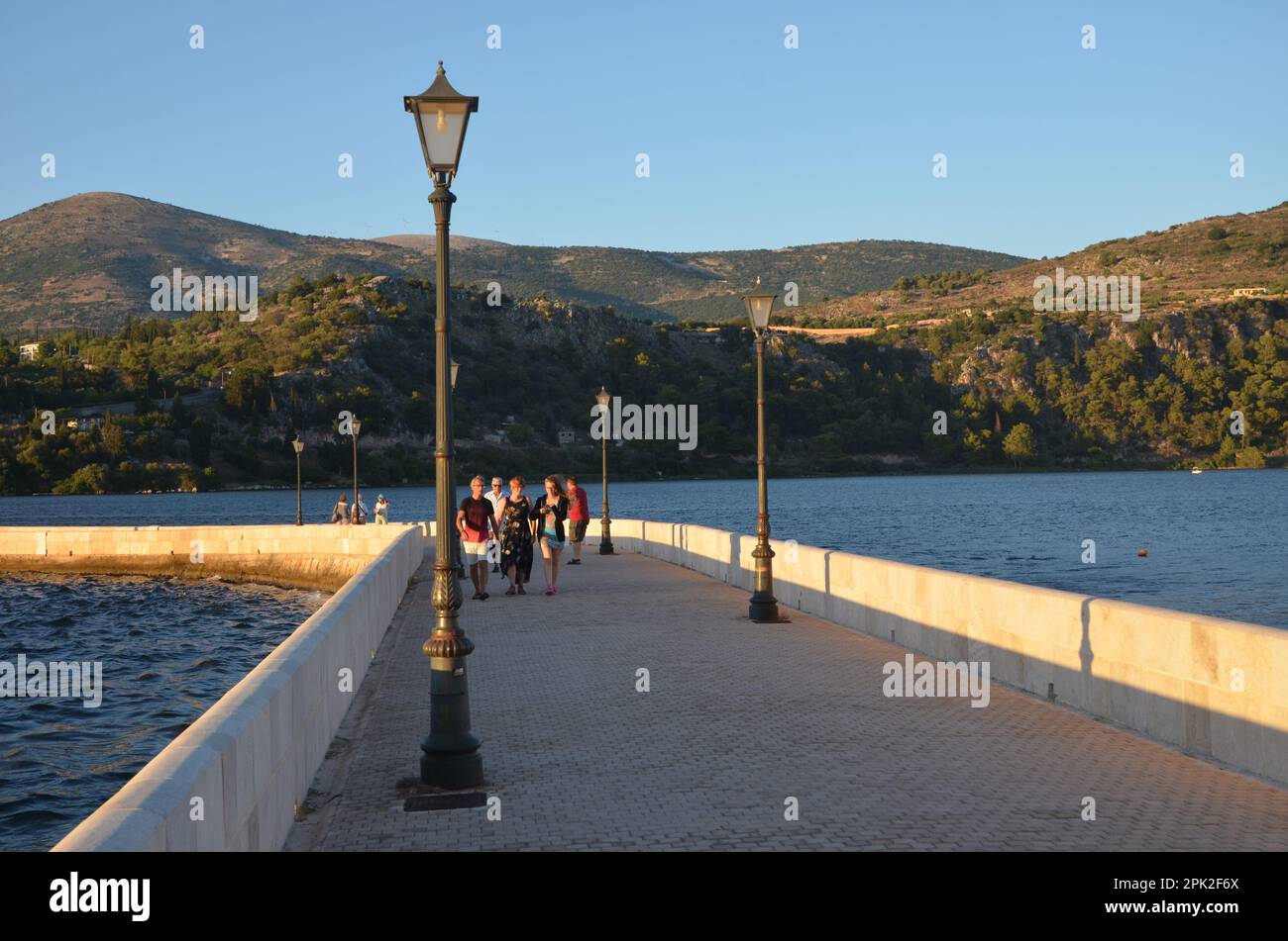 Greece, Ionian sea, Kefalonia island Assos traditional village and ...