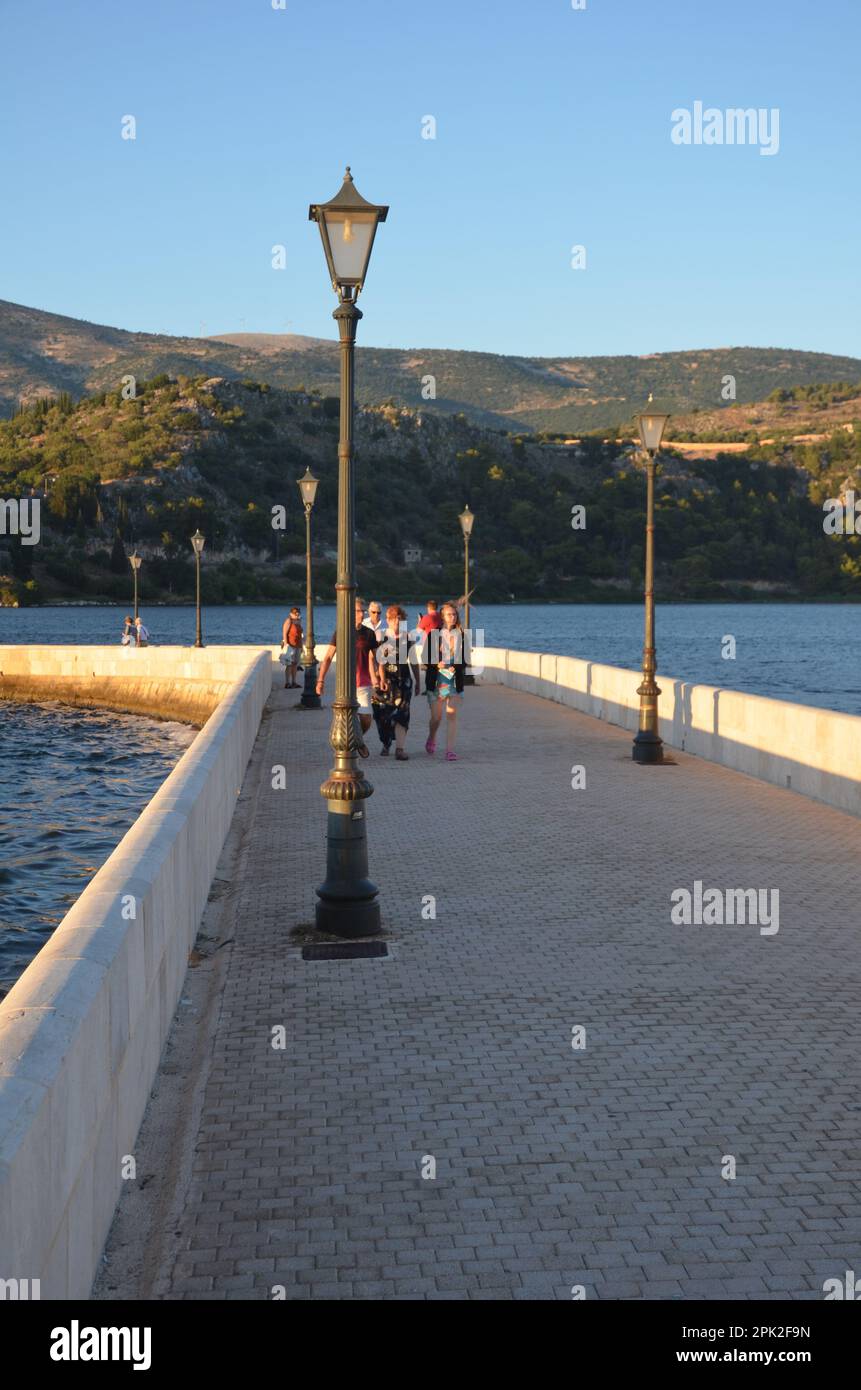 Greece, Ionian sea, Kefalonia island Assos traditional village and ...