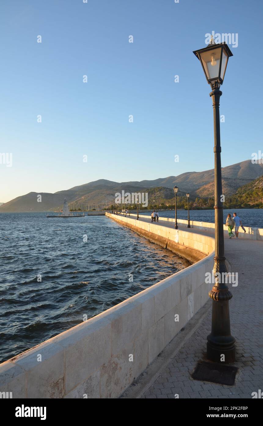Greece, Ionian sea, Kefalonia island Assos traditional village and ...