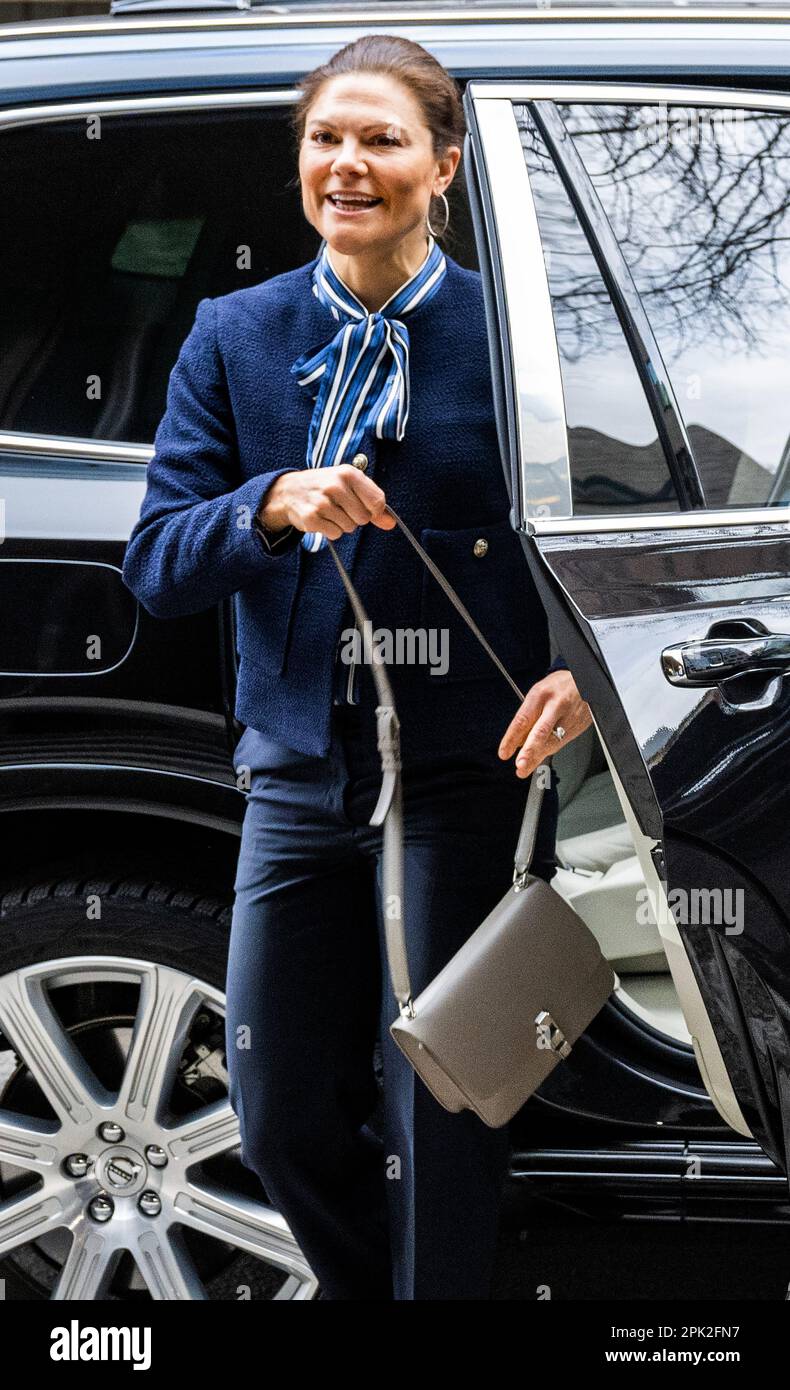 STOCKHOLM 20230405Crown Princess Victoria and Prince Daniel arrive for ...