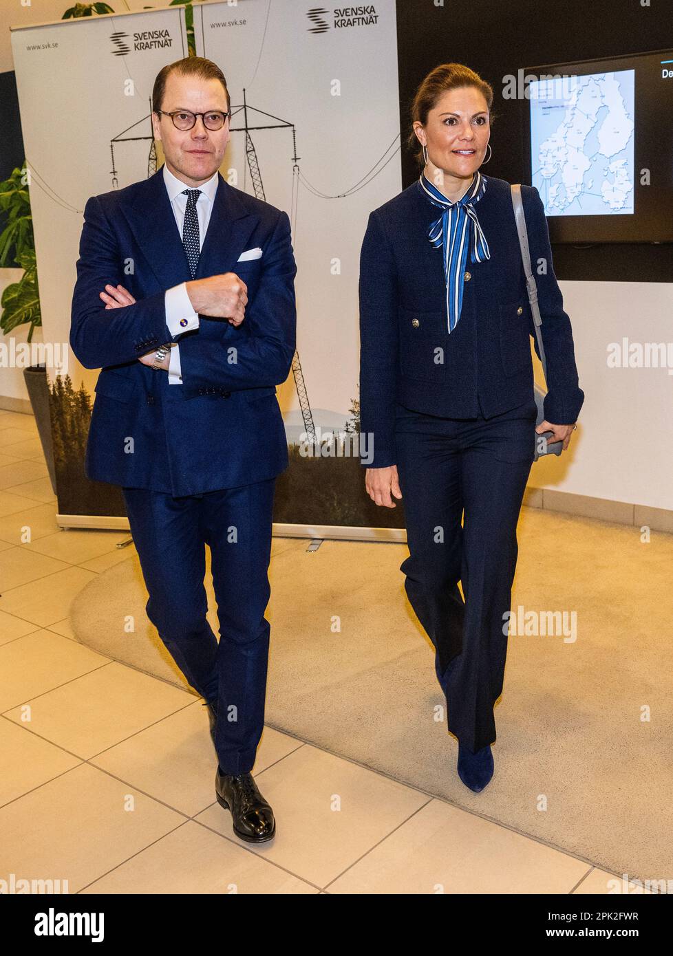 STOCKHOLM 20230405Crown Princess Victoria and Prince Daniel arrive for ...