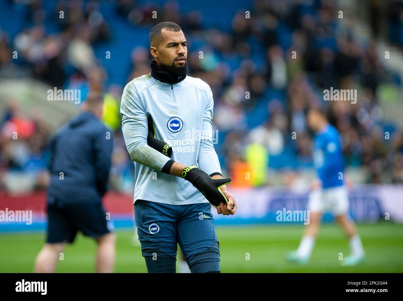 Brighton goalkeeper Robert Sanchez before the Brighton and Hove Albion ...