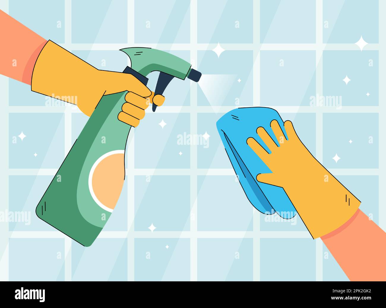 Cartoon house cleaning kitchen hi-res stock photography and images - Alamy