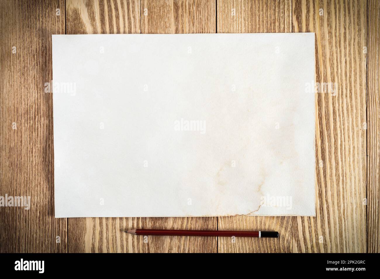 Artist workplace with sheet of paper Stock Photo - Alamy