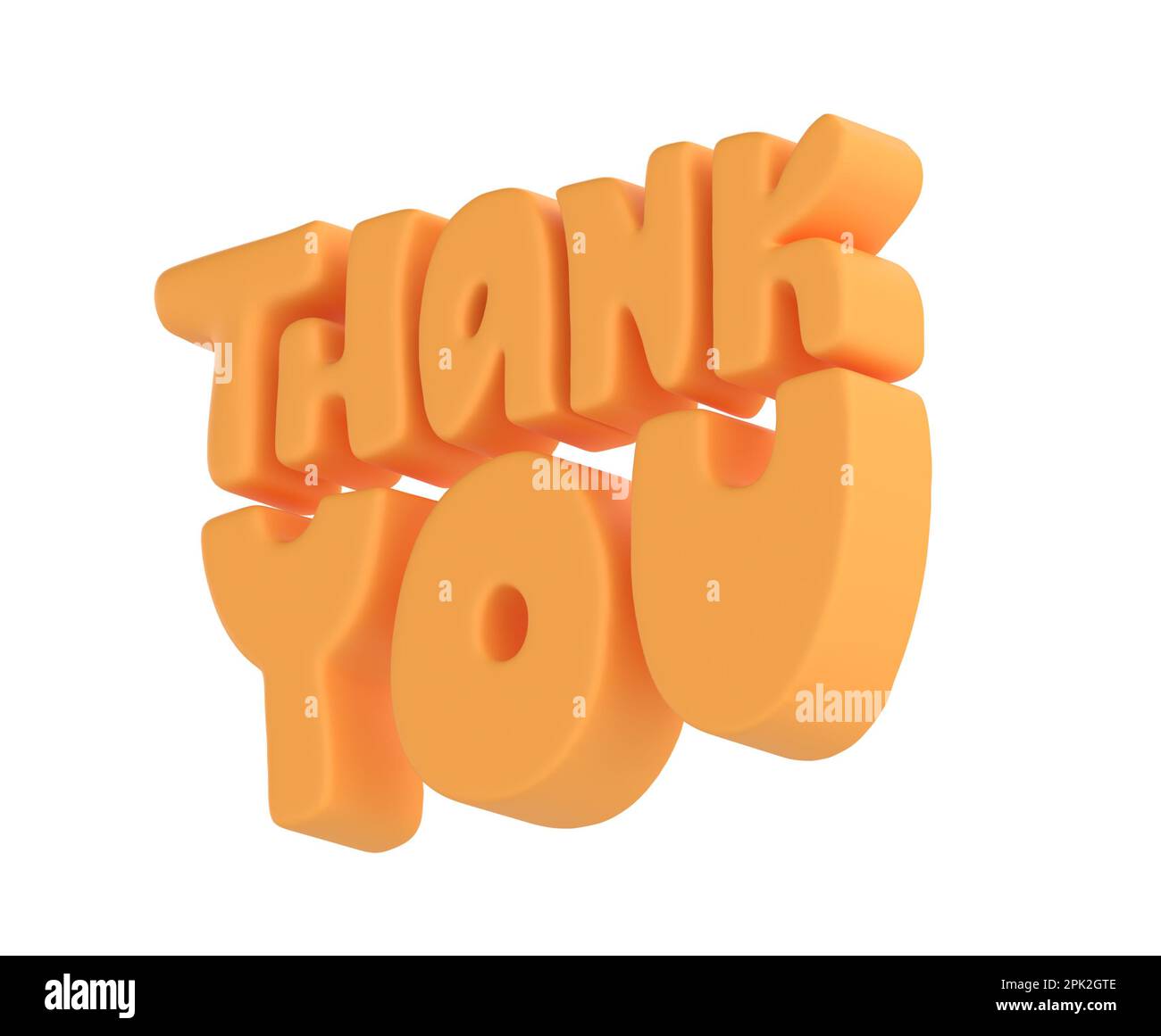 Thank you orange lettering 3d text icon hand drawn, thanksgiving day ...