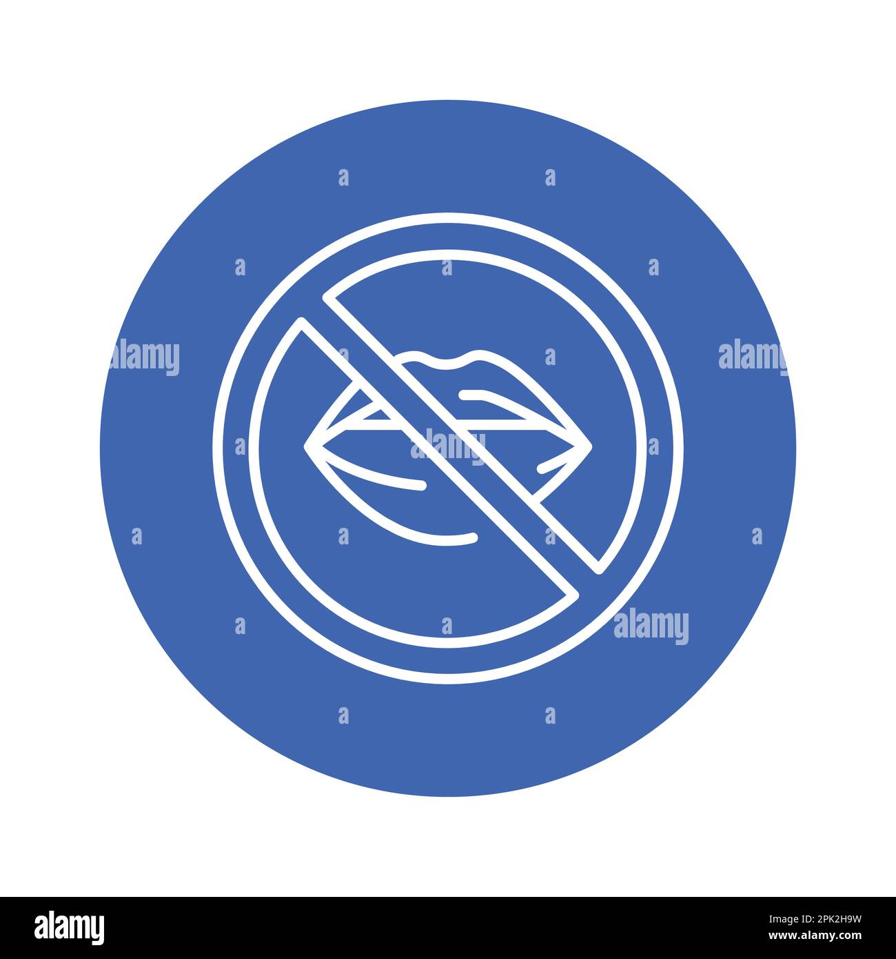 Dumb color line icon. Disability. Isolated vector element. Outline ...