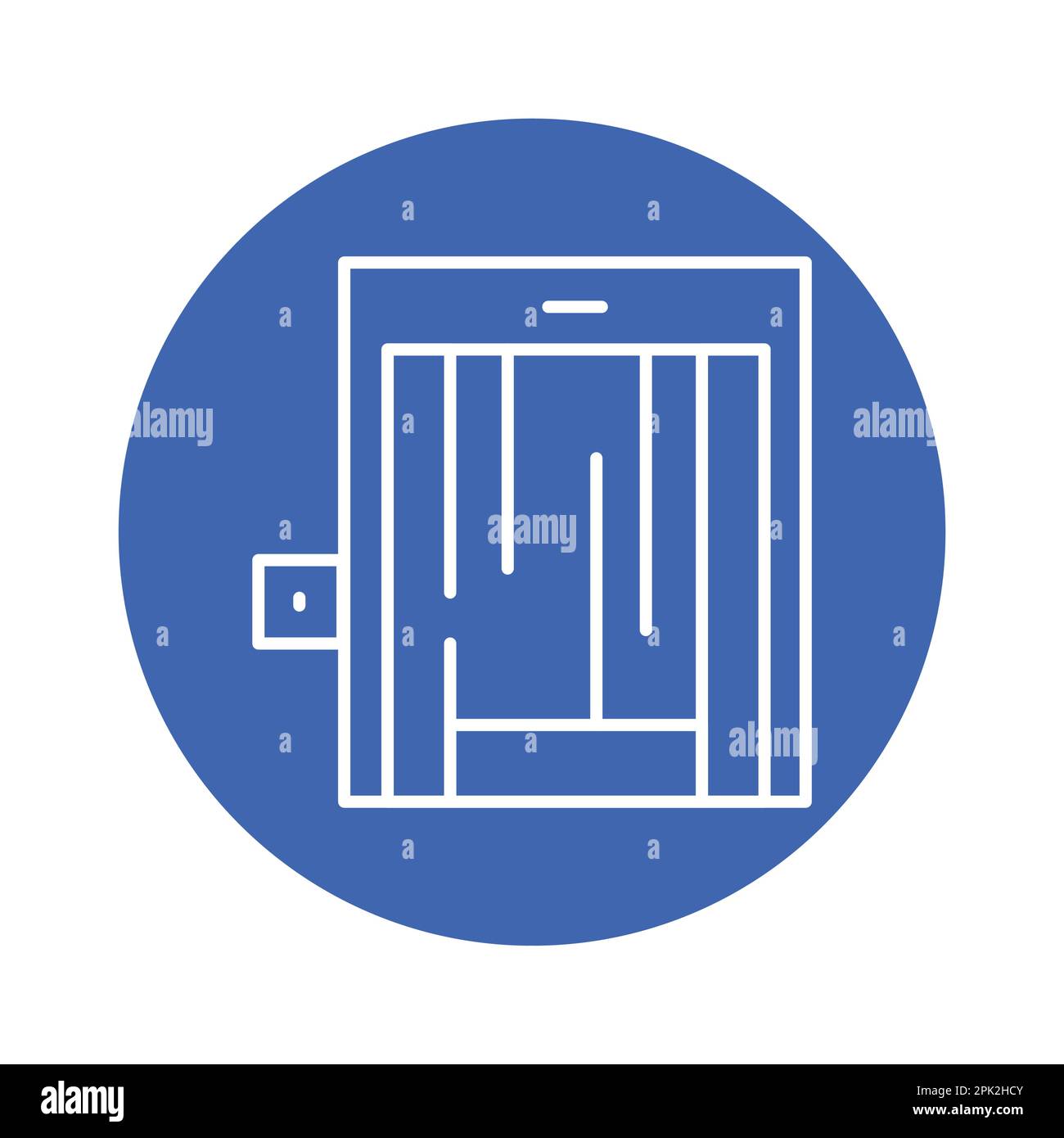 Lift color line icon. Disability. Isolated vector element. Outline ...