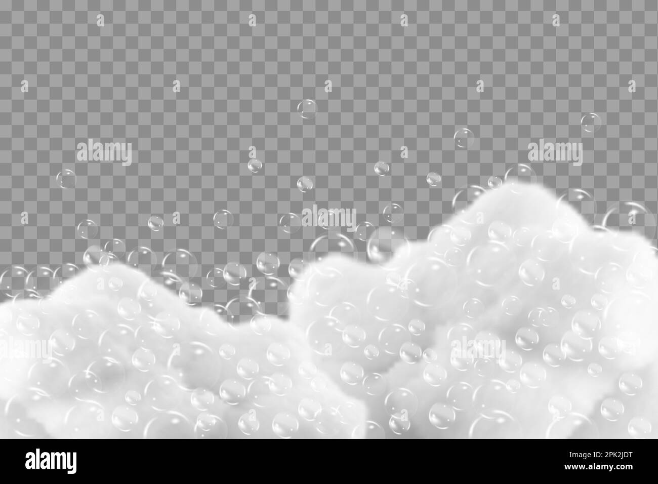Shampoo bubbles texture.Bath foam isolated on transparent background ...