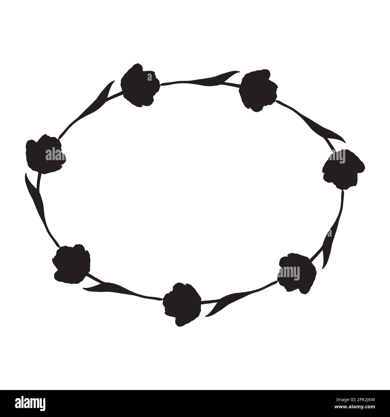 Tulips garden pink Black and White Stock Photos & Images - Alamy