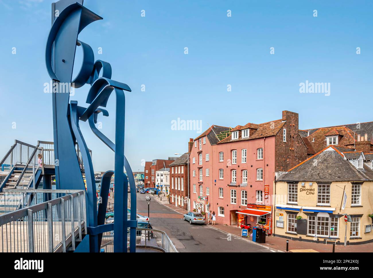 Sea Music Sculpture and viewing platform at Poole Quay in Poole, Dorset ...