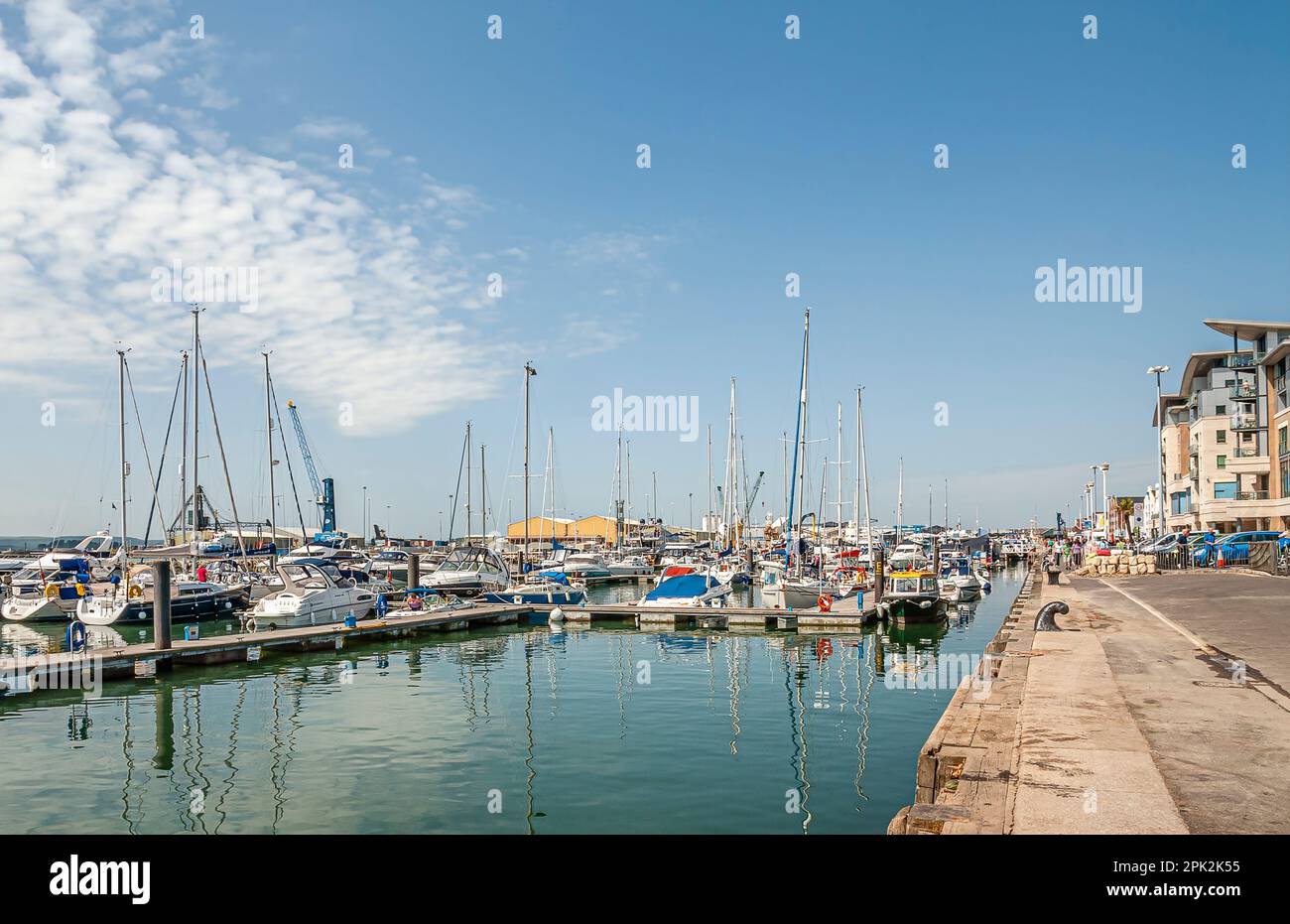 Poole Quay at Poole Harbour in Dorset, England, UK Stock Photo - Alamy