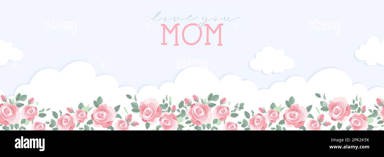 Lovely hand written Mother's Day design with cute flowers, great for ...