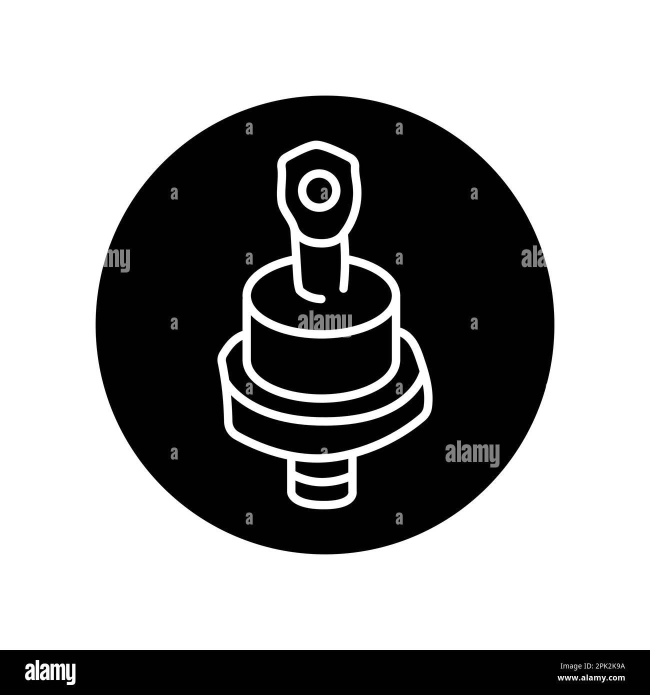 Power diode black line icon. Pictogram for web page, mobile app, promo ...