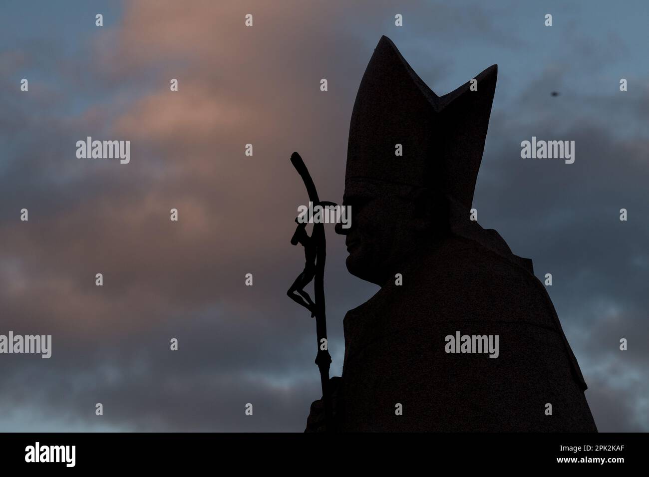 Statue of Pope Saint John Paul II in Gdansk, Poland © Wojciech Strozyk ...