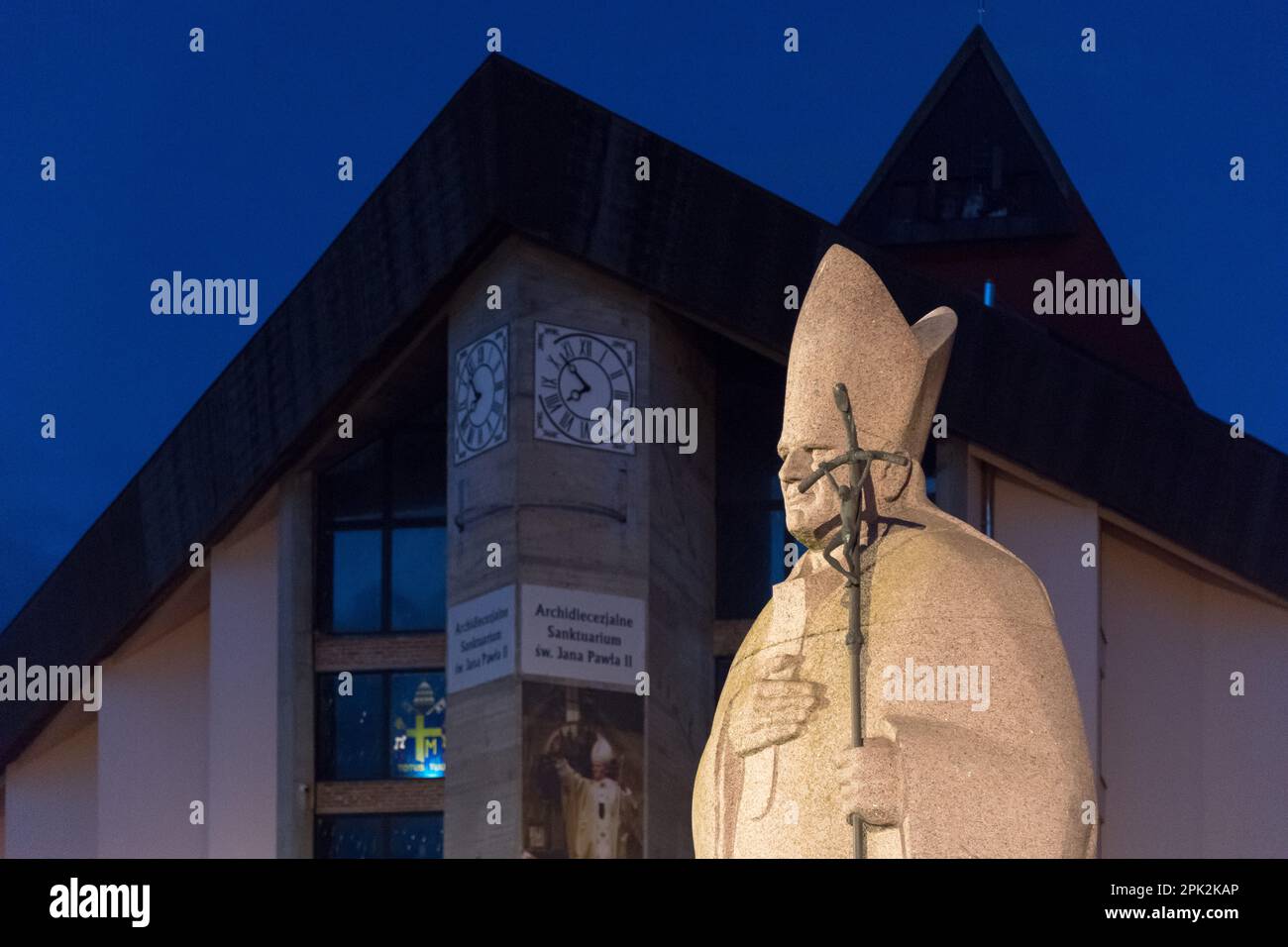 Statue of Pope Saint John Paul II in Gdansk, Poland © Wojciech Strozyk ...