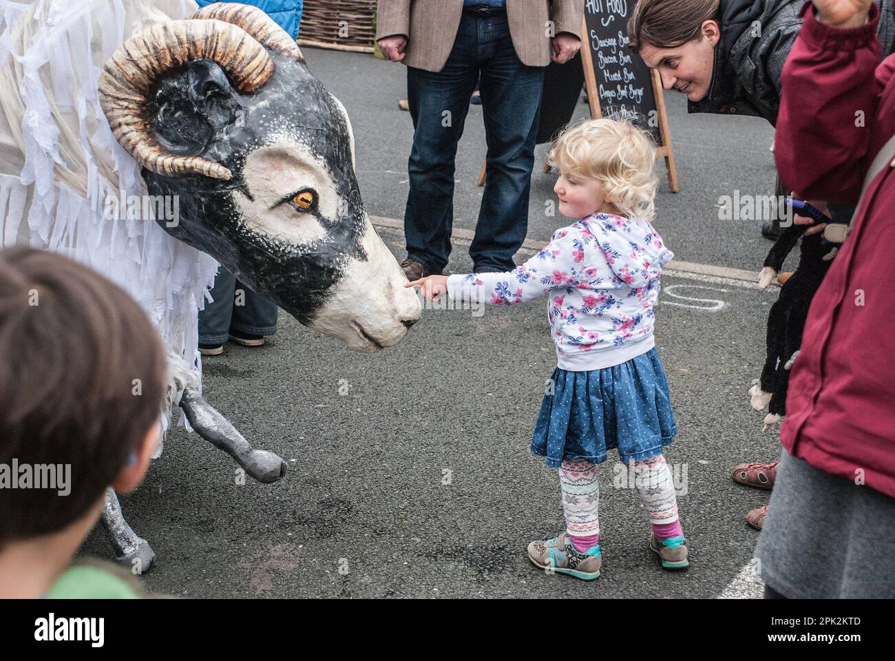 Children interacting with puppets that behave in a life-like manner ...